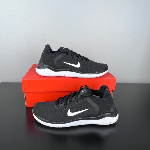 Nike | Shoes | Nike Free Rn 28 Low Top Womens Running Shoes Black White ...